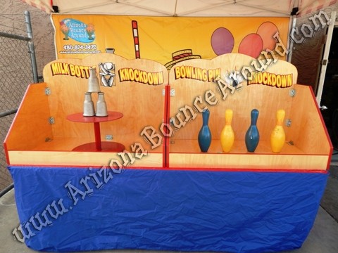 Milk Bottle Knockdown Game Rental, Milk BottleToss Carnival Game ...